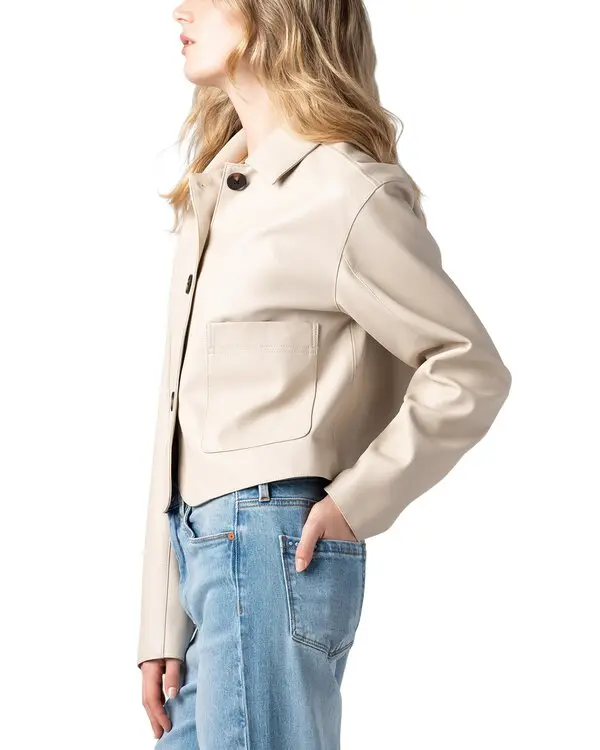 Blanknyc Faux Leather Button Front Jacket
