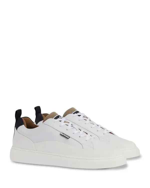 Barbour Stannington Trainers - White/navy