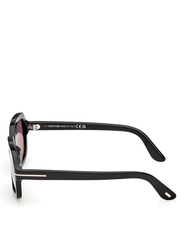 TOM FORD Rectangular Sunglasses, 53mm
