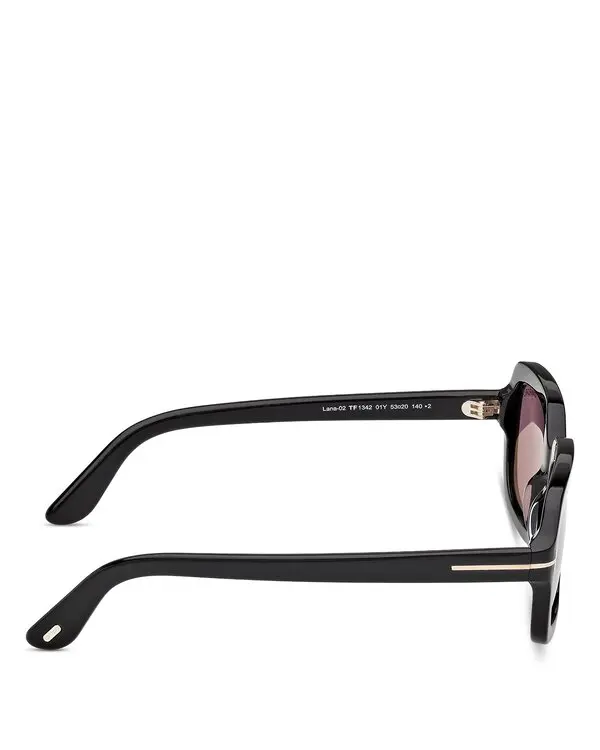 TOM FORD Rectangular Sunglasses, 53mm