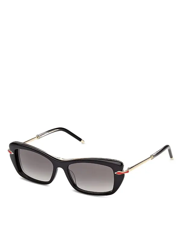 CHRISTIAN LOUBOUTIN Butterfly Sunglasses, 53mm - Black/gradient Smoke
