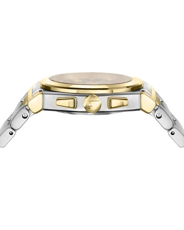 FERRAGAMO Vega Chronograph, 40mm - Two Tone/green