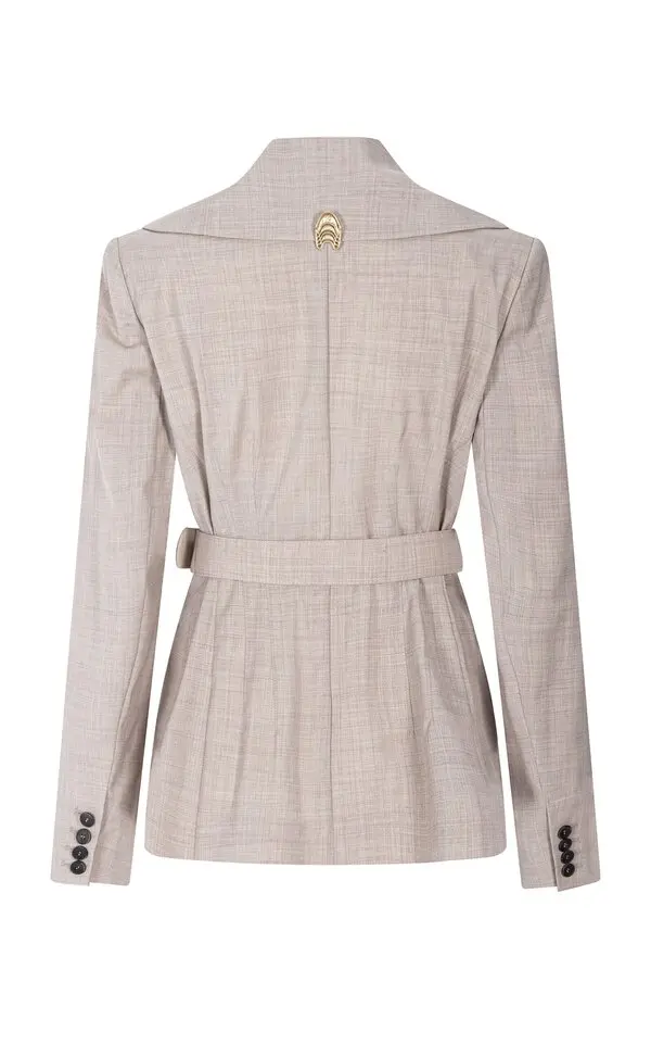 JULYCOLUMN Kiwa Wool-blend Structured Jacket