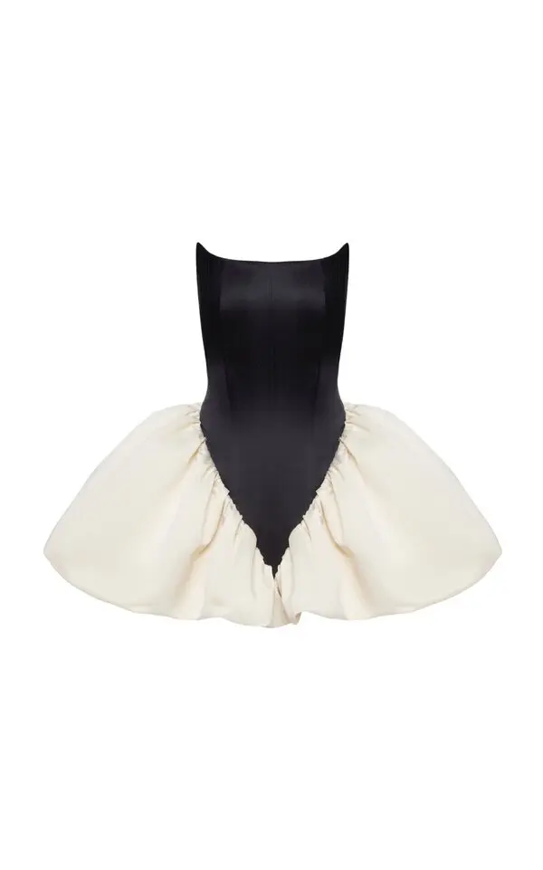 BALYKINA Cady-satin Bubble Mini Dress