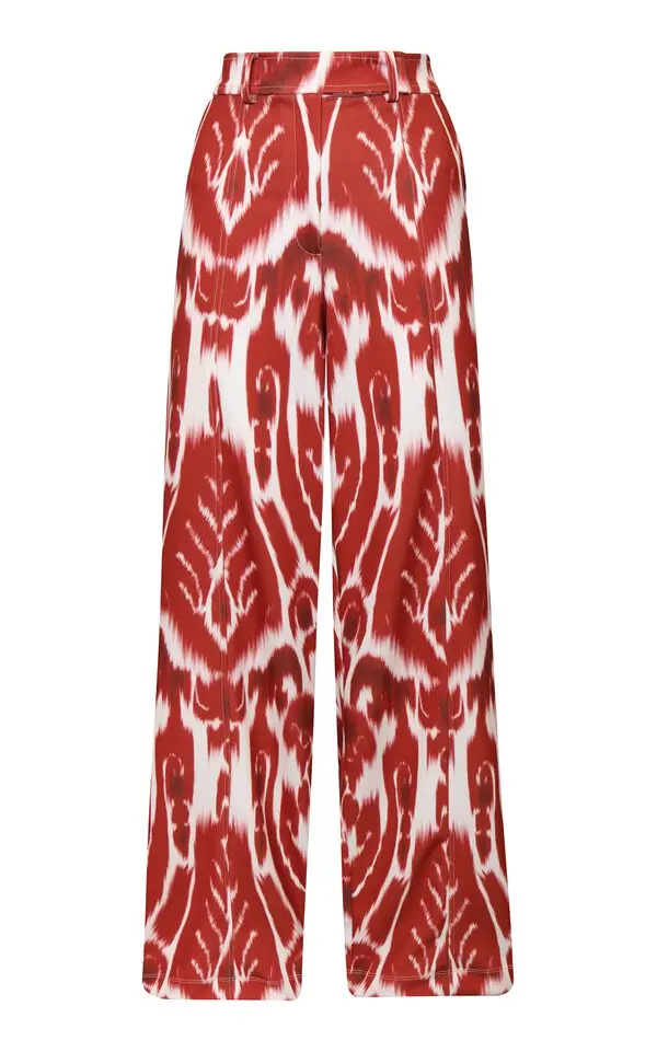 ANDRES OTALORA Printed Wide-leg Pants
