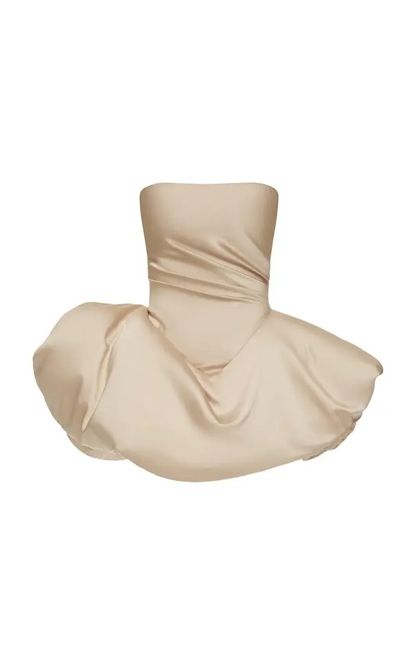 BALYKINA Shell Poufed Corset Top - Tan