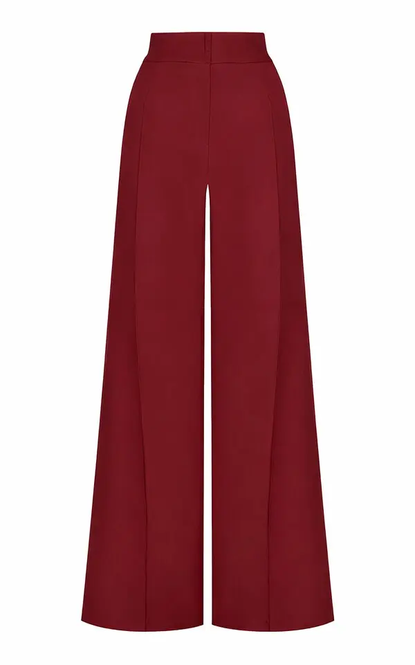 ANDRES OTALORA Latiendo Mid-rise Straight-leg Trousers - Red
