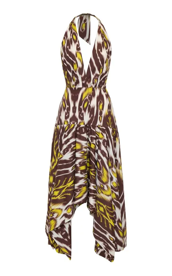 ANDRES OTALORA Umbral Suave Printed Cotton Maxi Dress - Print