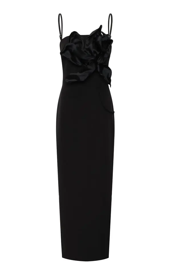 ANDRES OTALORA Memoria Viva Embellished Maxi Dress - Black