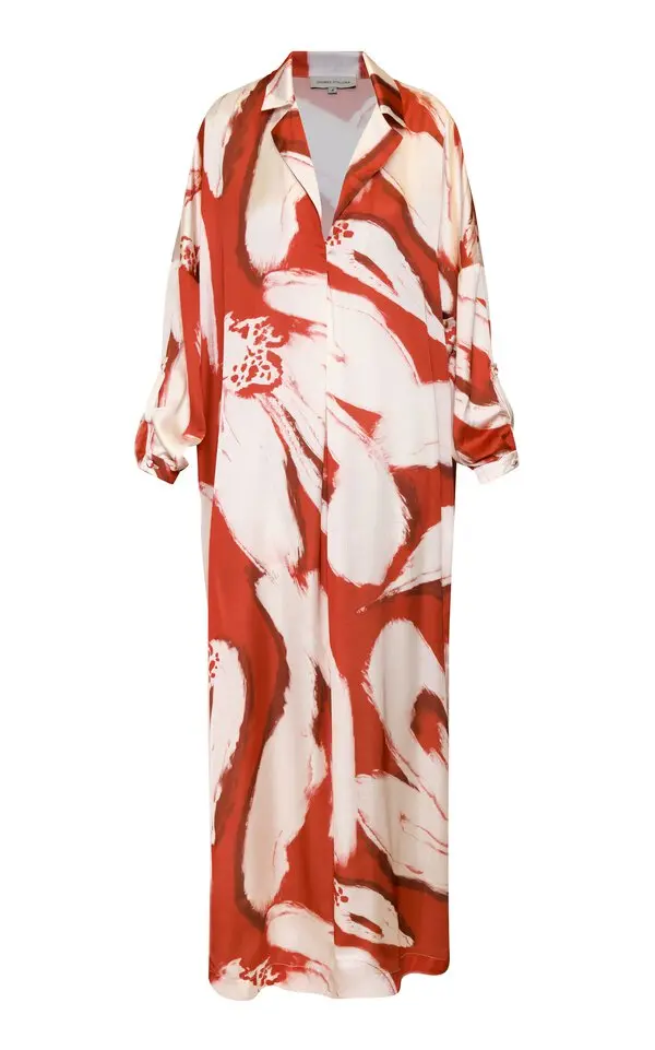 ANDRES OTALORA Gestos Lentos Printed Tunic Maxi Dress - Print