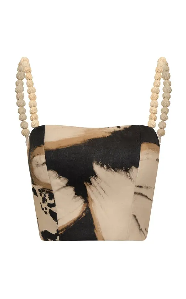 ANDRES OTALORA Mi Interior Linen Top - Print