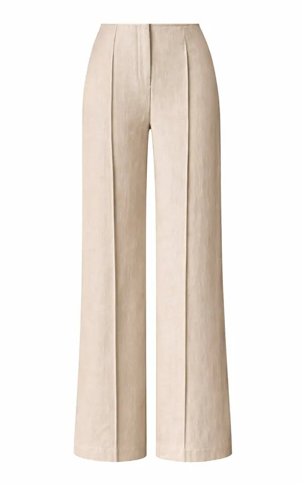 ANDRES OTALORA Profundidad Mid-rise Straight-leg Pants - Nude