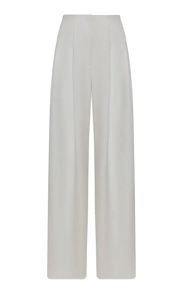 ANDRES OTALORA Hilo Interior Mid-rise Wide-leg Pants - Off-white