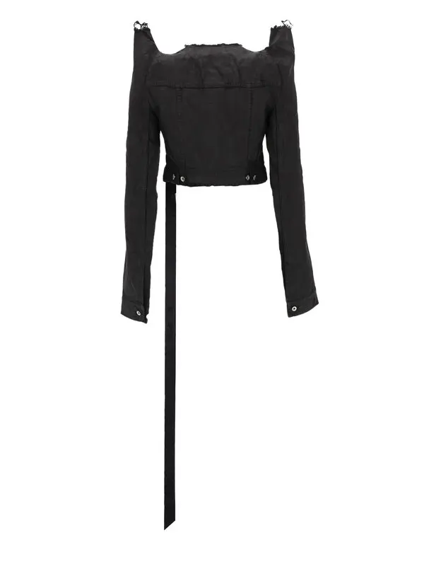 Rick Owens Denim Trucker Jacket - Black