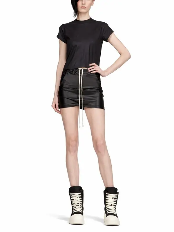 Rick Owens Cropped Small Level T T-shirt - Black