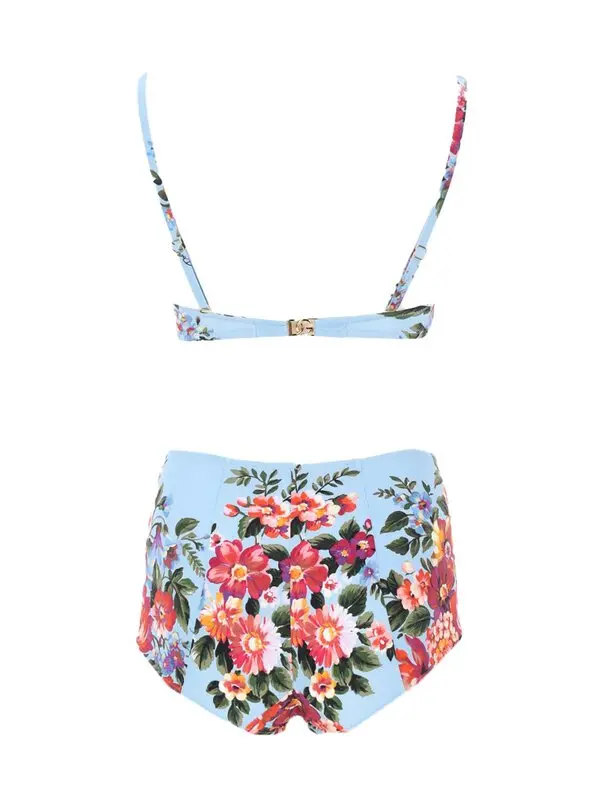 Dolce & Gabbana Printed Two Piece Swimsuit