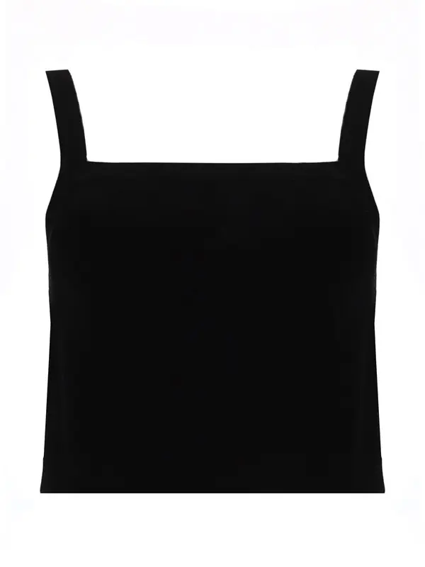 Balmain Top With Jewel Buttons - Black