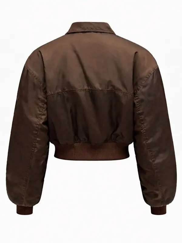 GANNI Duchesse Bomber Jacket - Black