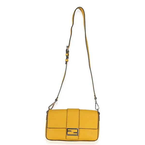 Fendi Selleria Leather Baguette Bag