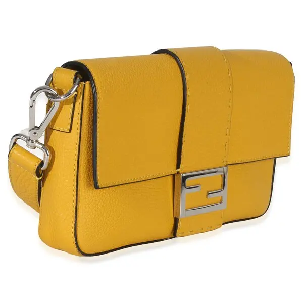 Fendi Selleria Leather Baguette Bag