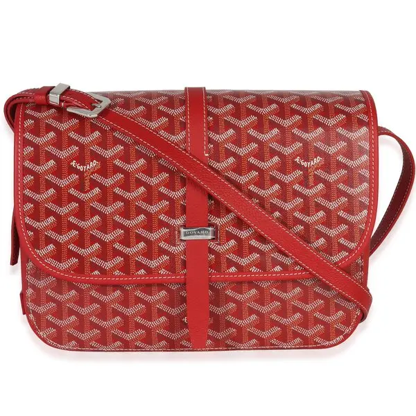 Goyard Goyardine Canvas Belvedere Ii Mm - Red