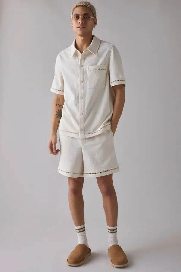 UGG Devyn Short Sleeve Shirt - Cream
