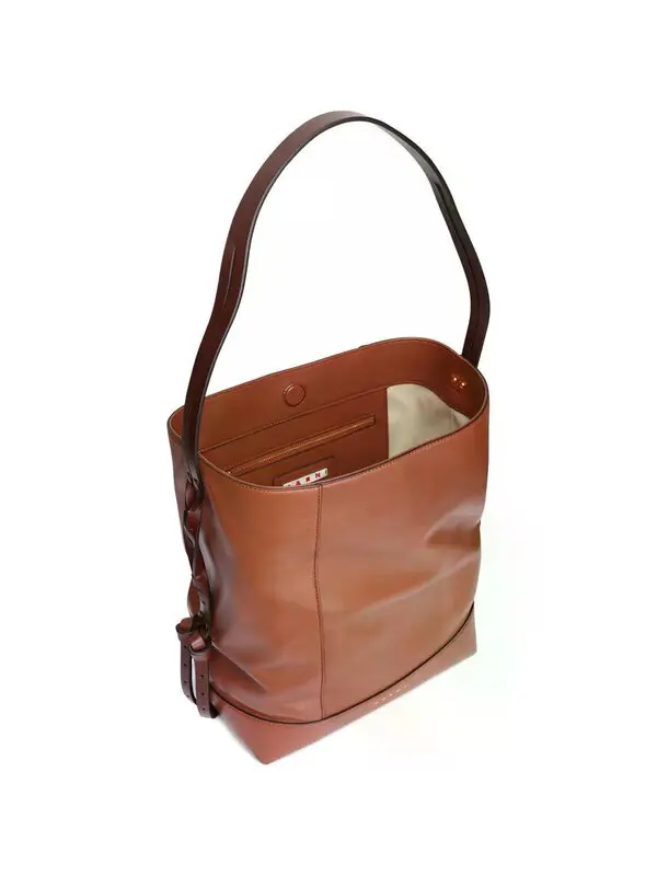 Marni Small Leather Bucket Bag
