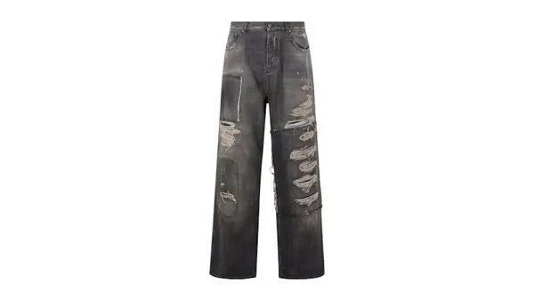 Amiri Carpenter Repaired Baggy Jean - Crafted Black