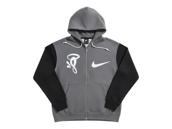 Nike X Syna Solo Swoosh Fleece Fullzip Hoodie - Grey