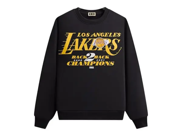 Kith Nba Allstar Los Angeles Lakers Nelson Crewneck Sweatshirt - Black