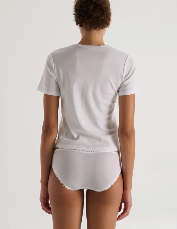 Araks Tavi Short Sleeve Organic Cotton T-shirt - White