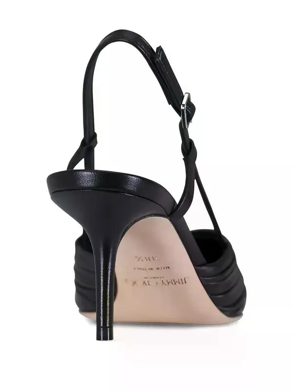 JIMMY CHOO Afia Ruched Slingback Pumps