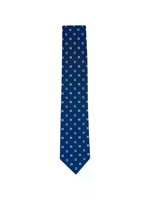 Brioni Patterned Neck Tie - Blue