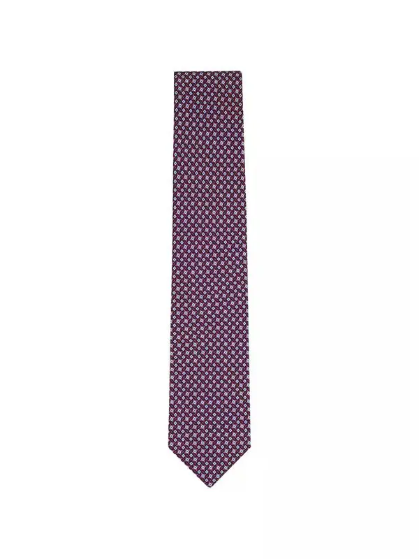 Brioni Patterned Neck Tie - Purple