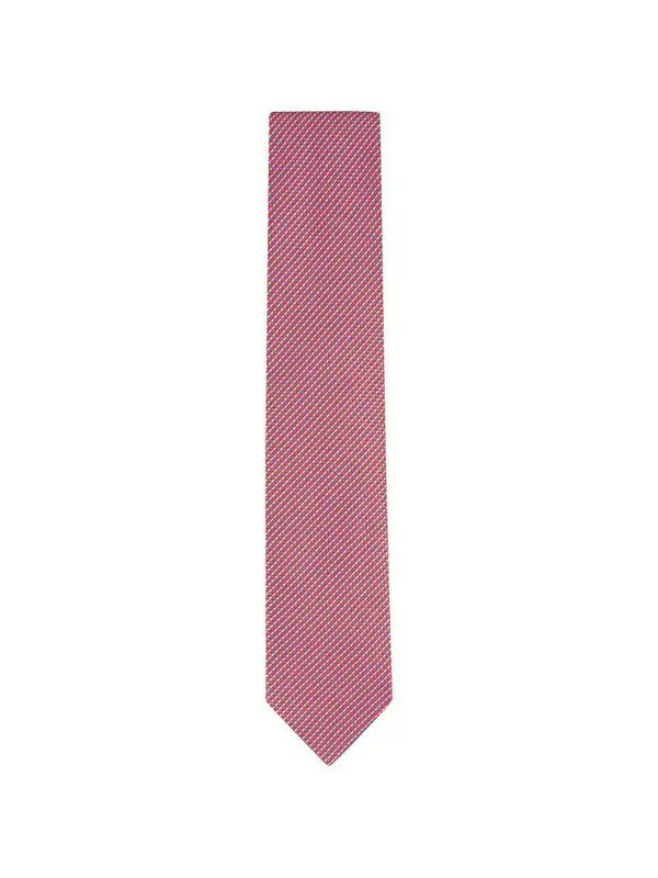 Eton Patterned Standard Neck Tie - Red