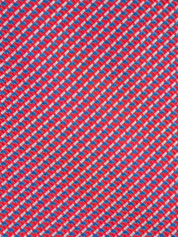 Eton Patterned Standard Neck Tie - Red