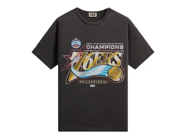 Kith Nba Allstar Philadelphia 76ers Vintage Tee Shirt - Black