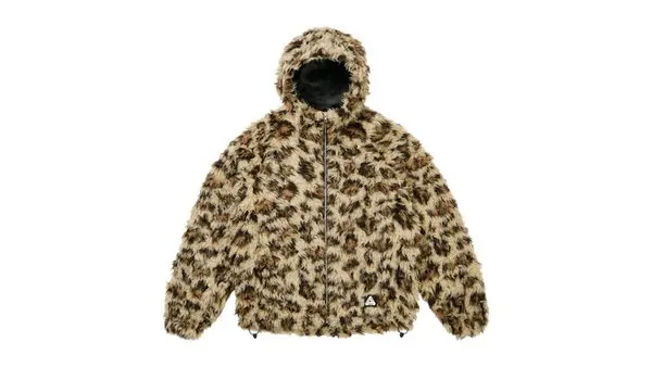 PALACE Furry Fleece Jacket - Leopard