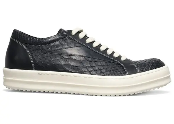 Rick Owens Vintage Low Sneaker Embossed Python