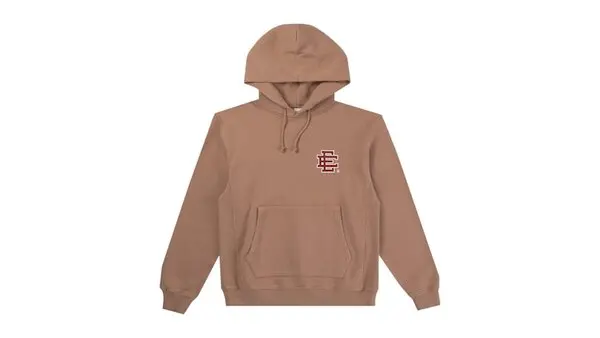 ERIC EMANUEL Ee Basic Hoodie - Light Brown/brick Red