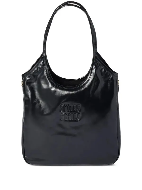 Miu Miu Softy Shine Shopper - Nero
