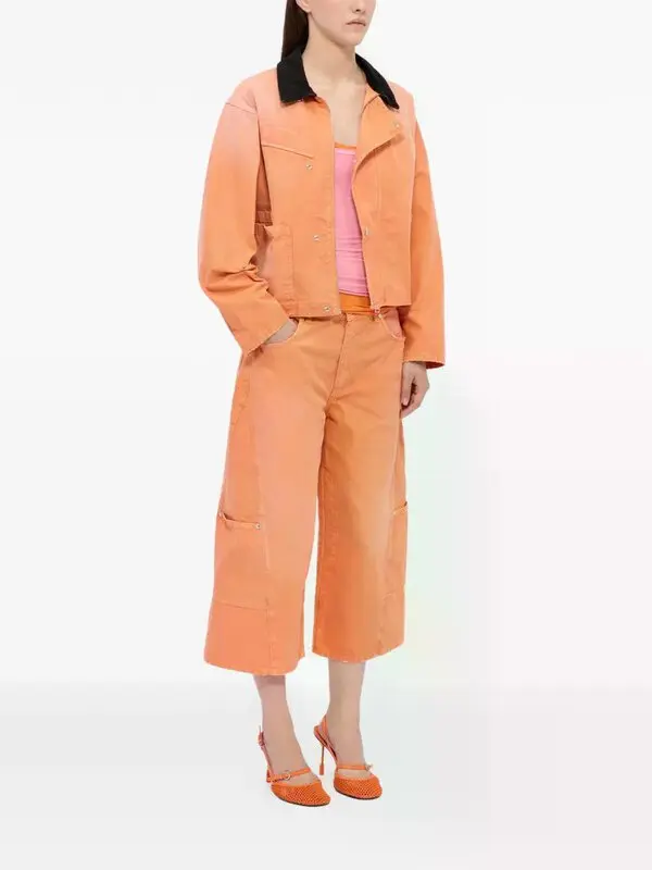 MSGM Cropped Cargo Jeans