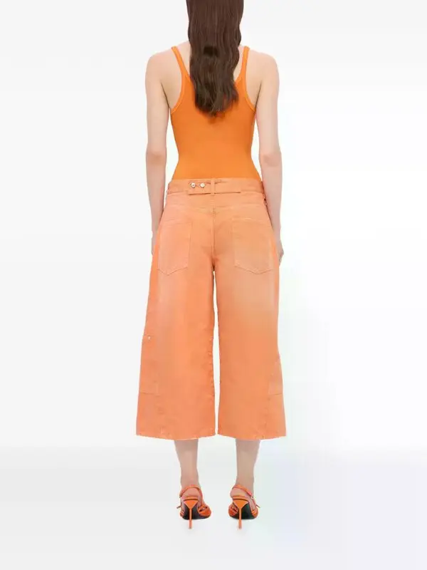 MSGM Cropped Cargo Jeans