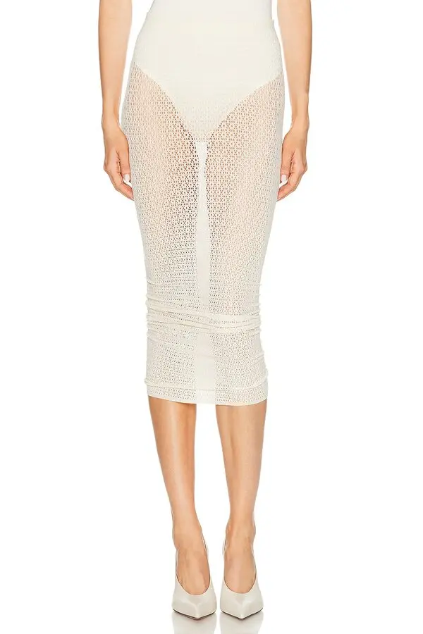 Wolford Daisy Net Skirt - Buttercream