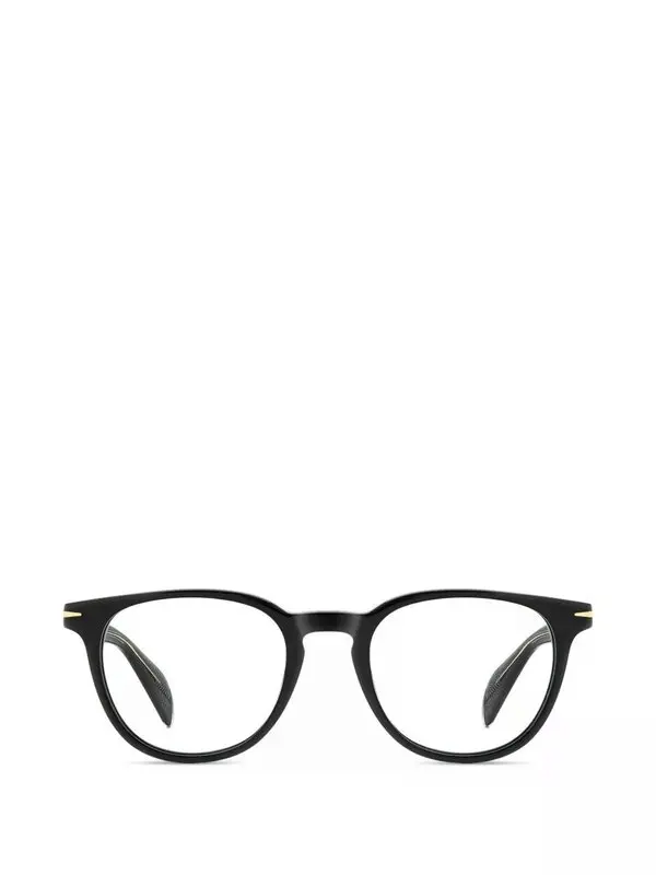 DB EYEWEAR BY DAVID BECKHAM Round Frame Eyeglasses - Black