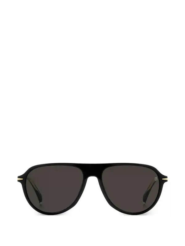 DB EYEWEAR BY DAVID BECKHAM Pilot-frame Sunglasses - Black