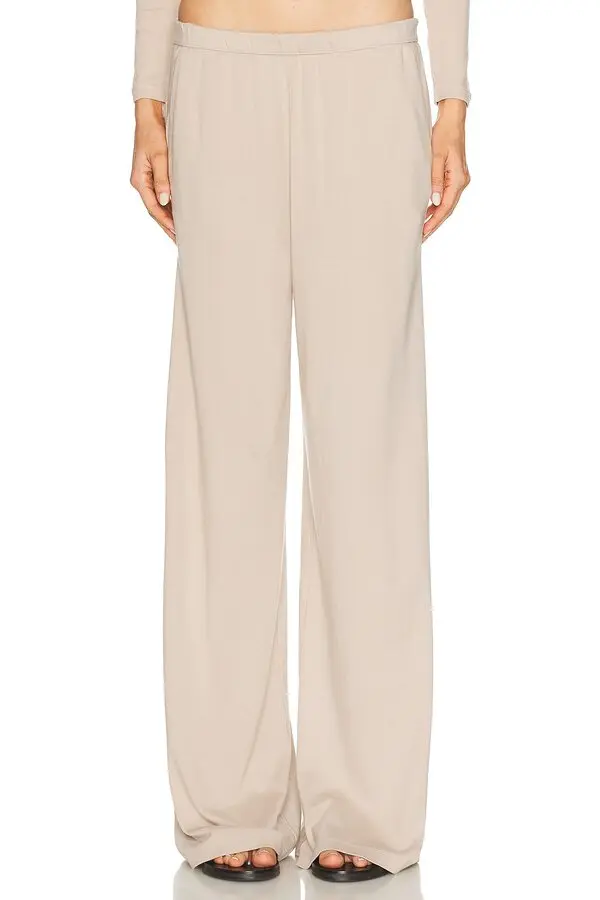 Enza Costa Supima Cotton Everywhere Pant - Stone