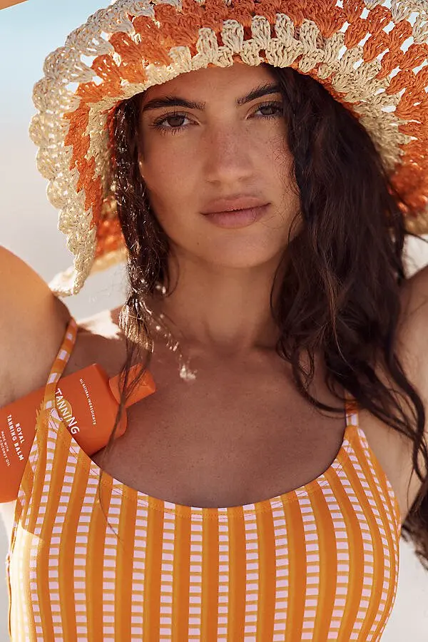 ANDIE Swim X Amalfi One-piece Swimsuit - Checked Stripe