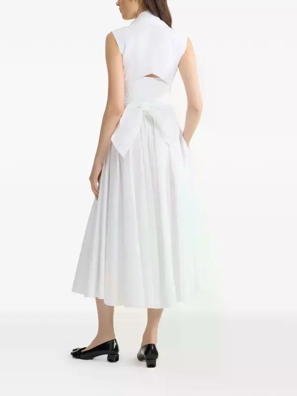 PATOU Draped Midi Dress - White