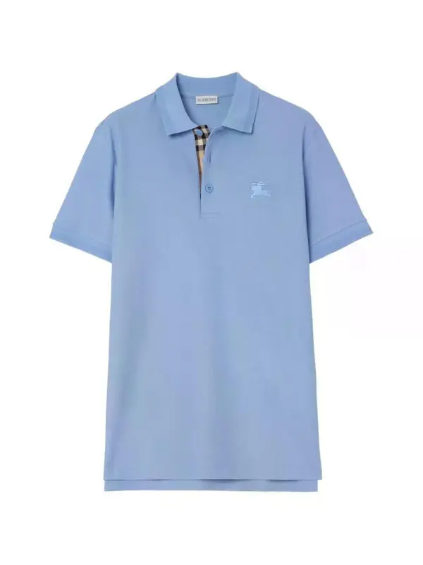 Burberry Cotton Polo Shirt - Blue